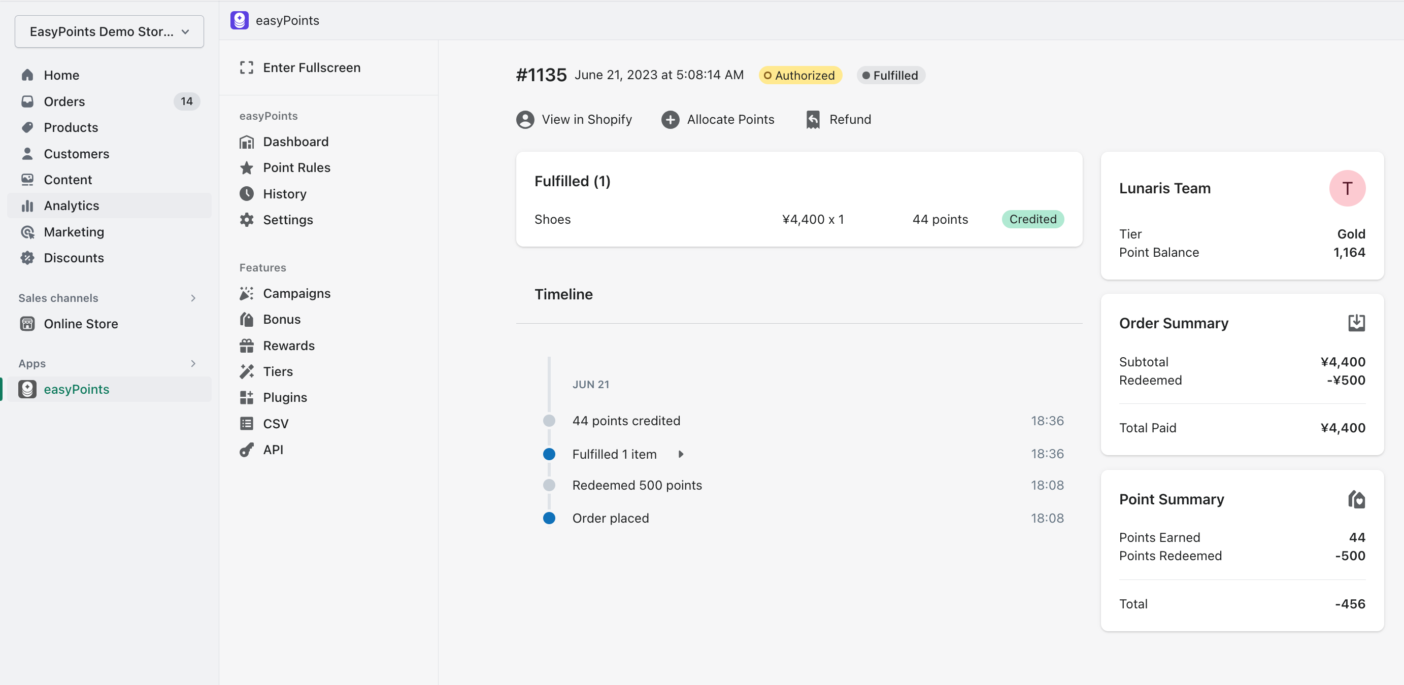 How to find easyPoints order page – easyPoints Help Desk